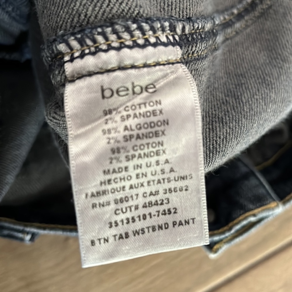 Bebe Y2k Flare Bell Bottom Jeans - Gem